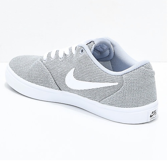 Nike | Shoes | Nike Skateboard Check Solar Soft Grey And White | Poshmark